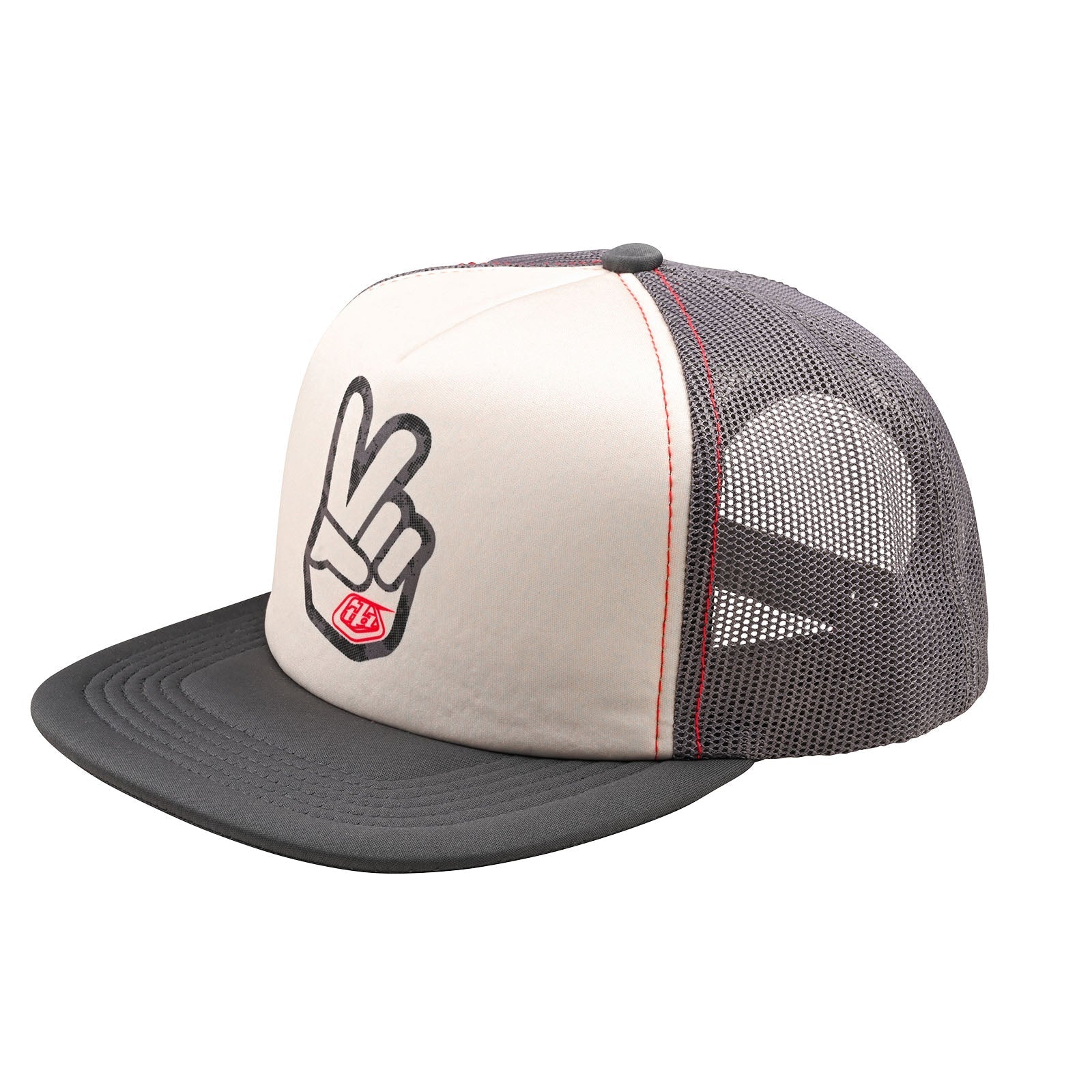 Casquette Trucker Snapback Peace Out Vintage Blanc / Carbone – Troy Lee ...