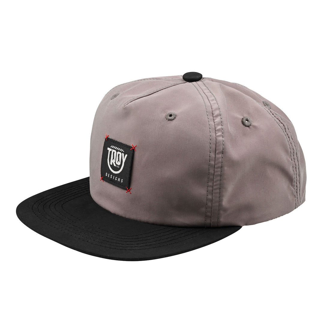 Snapback Smiley non structuré Gravel / Carbone – Troy Lee Designs EU